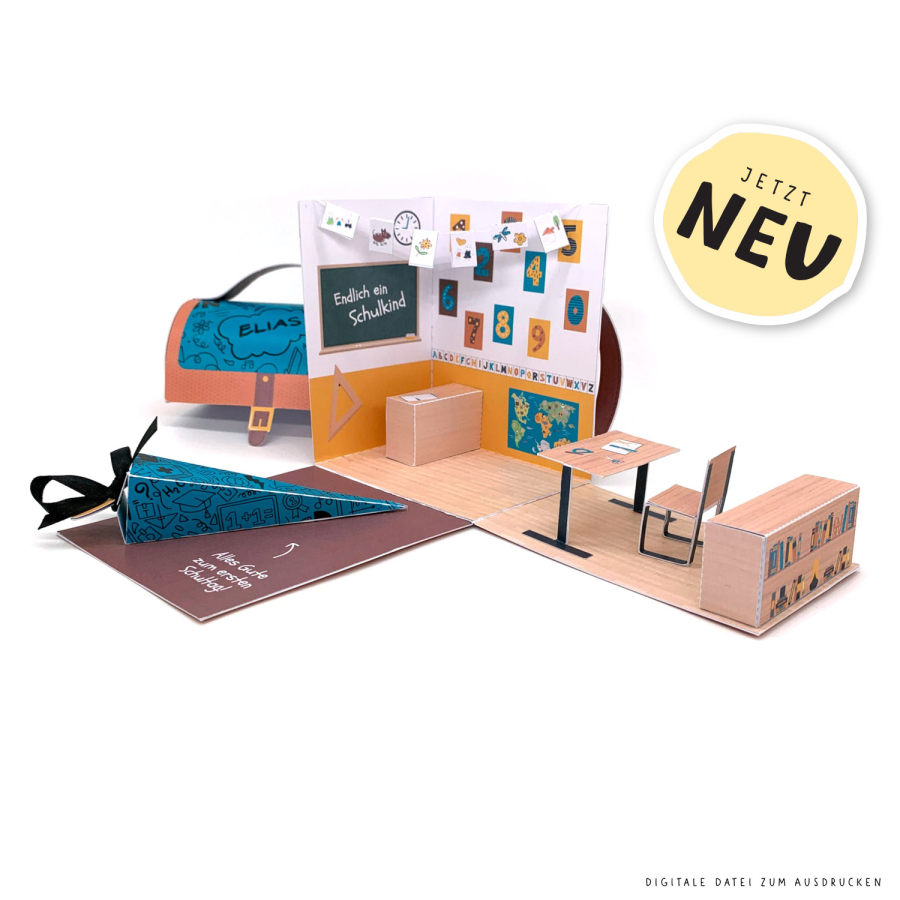 mini-presents | DIY Geldgeschenk zur Einschulung | Schenke glückliche Momente! Originelle DIY ...